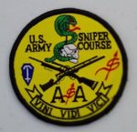 Army Sniper Course Embroidered Round Patch 3.4"